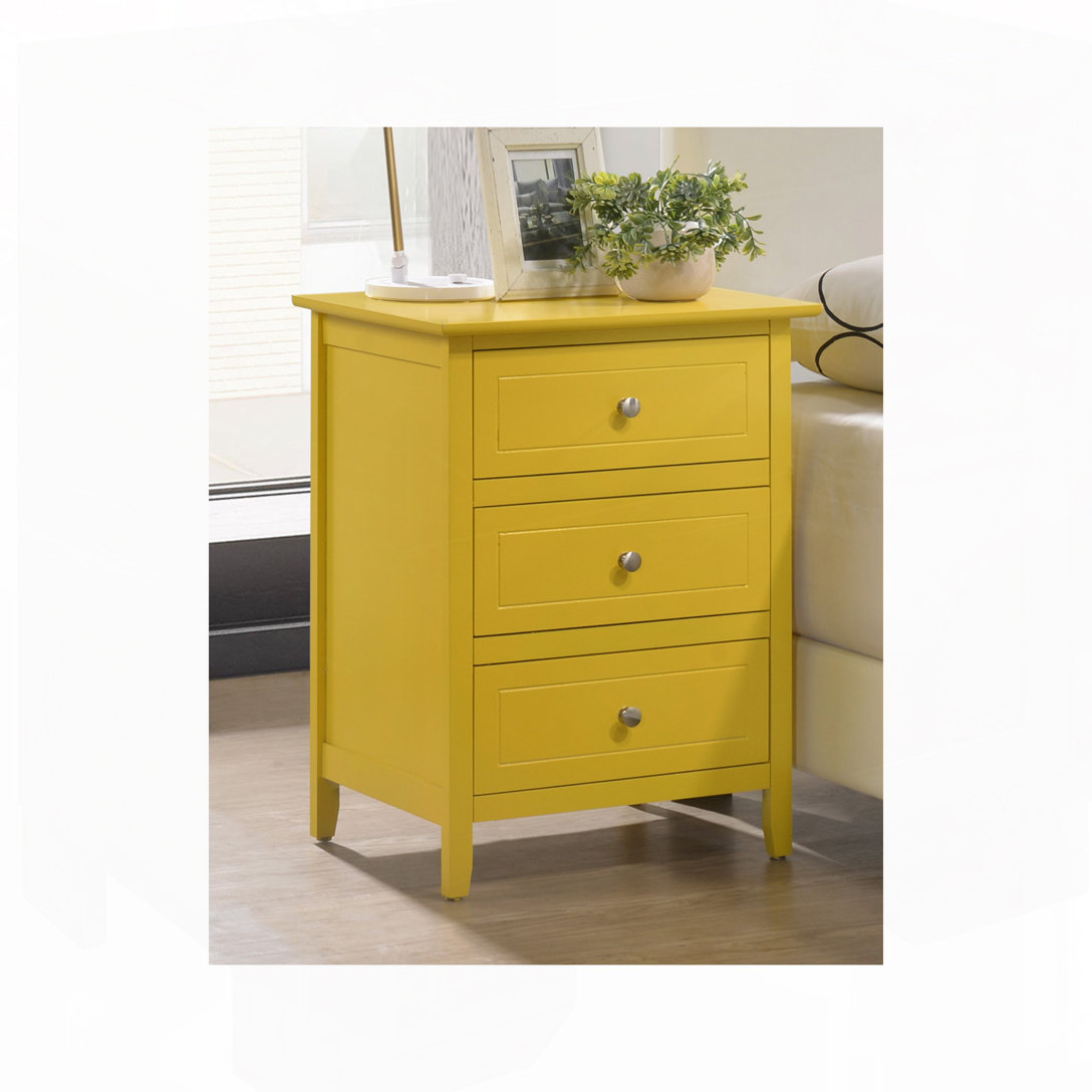 Lark Manor Modern Yellow Nightstand - Wayfair Canada