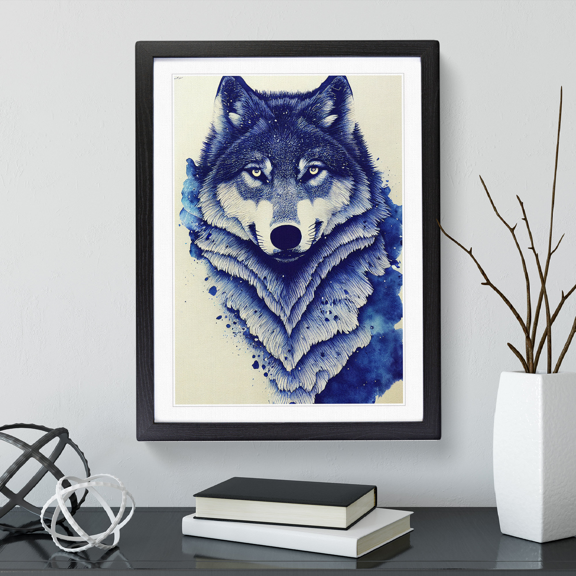 Alpen Home Winter Wolf No.2 - Picture Frame Graphic Art | Wayfair.co.uk