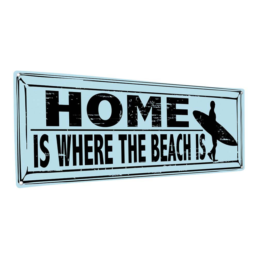 Highland Dunes Home Is Where The Beach Is Metal Sign - Wayfair Canada