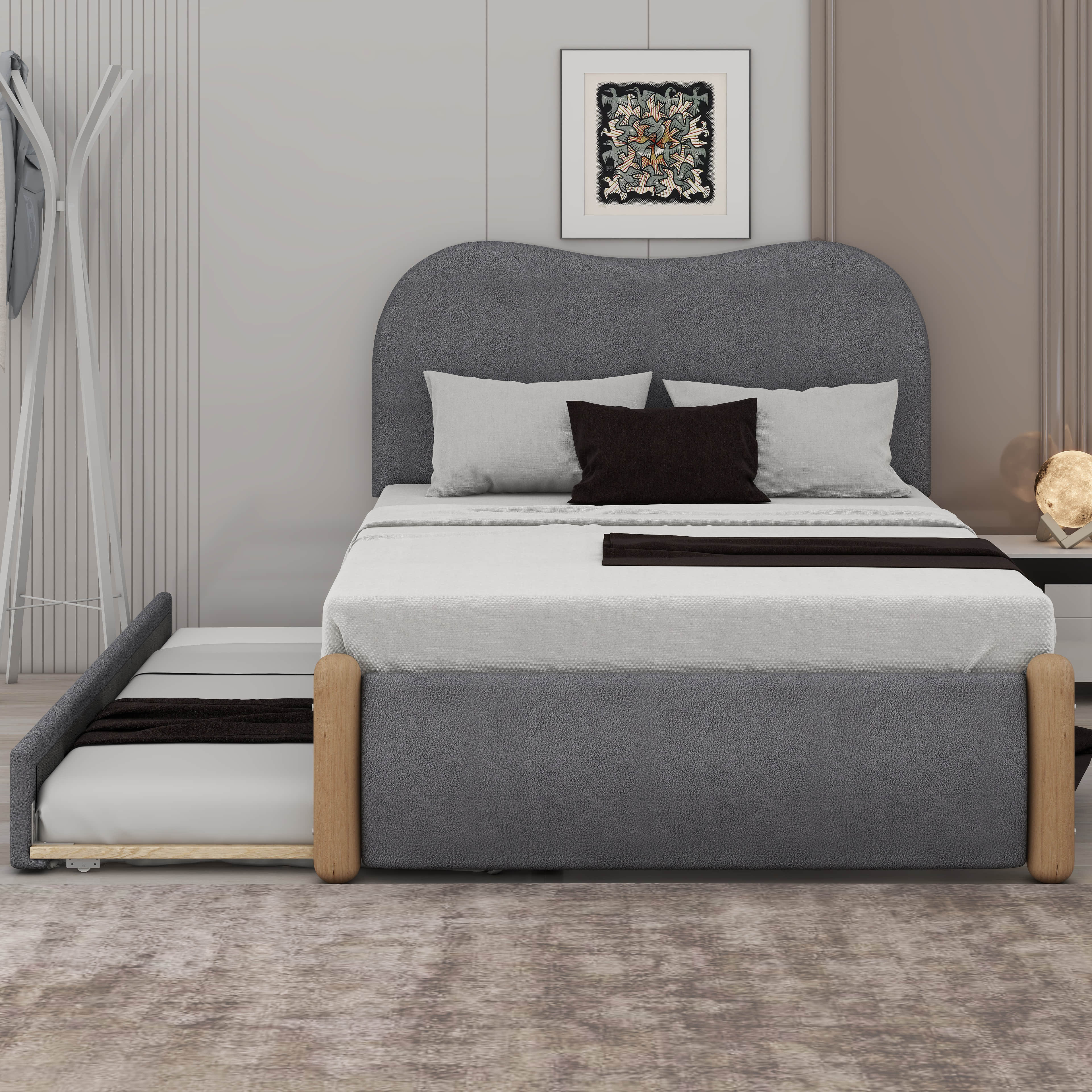 Ivy Bronx Lajada Upholstered Panel Bed | Wayfair