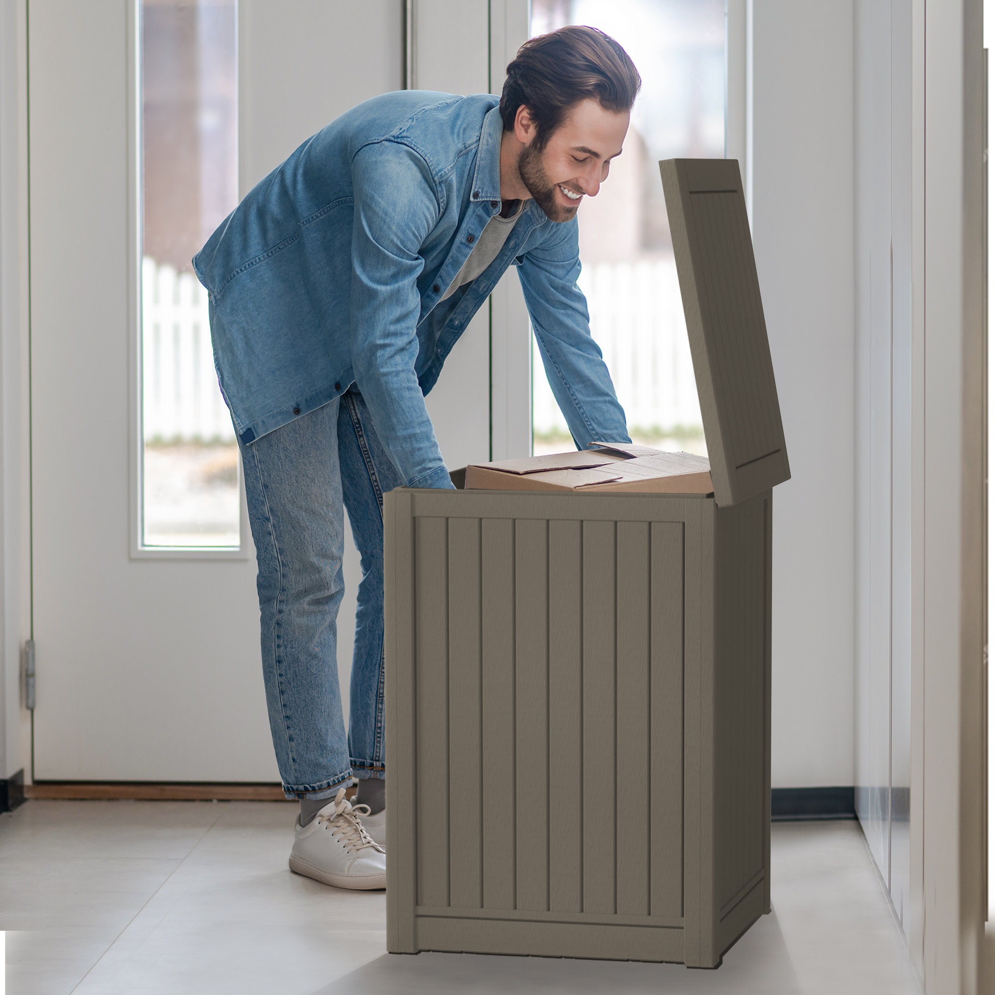 WORACO Outdoor Resin Waterproof Parcel Package Drop Box & Reviews | Wayfair