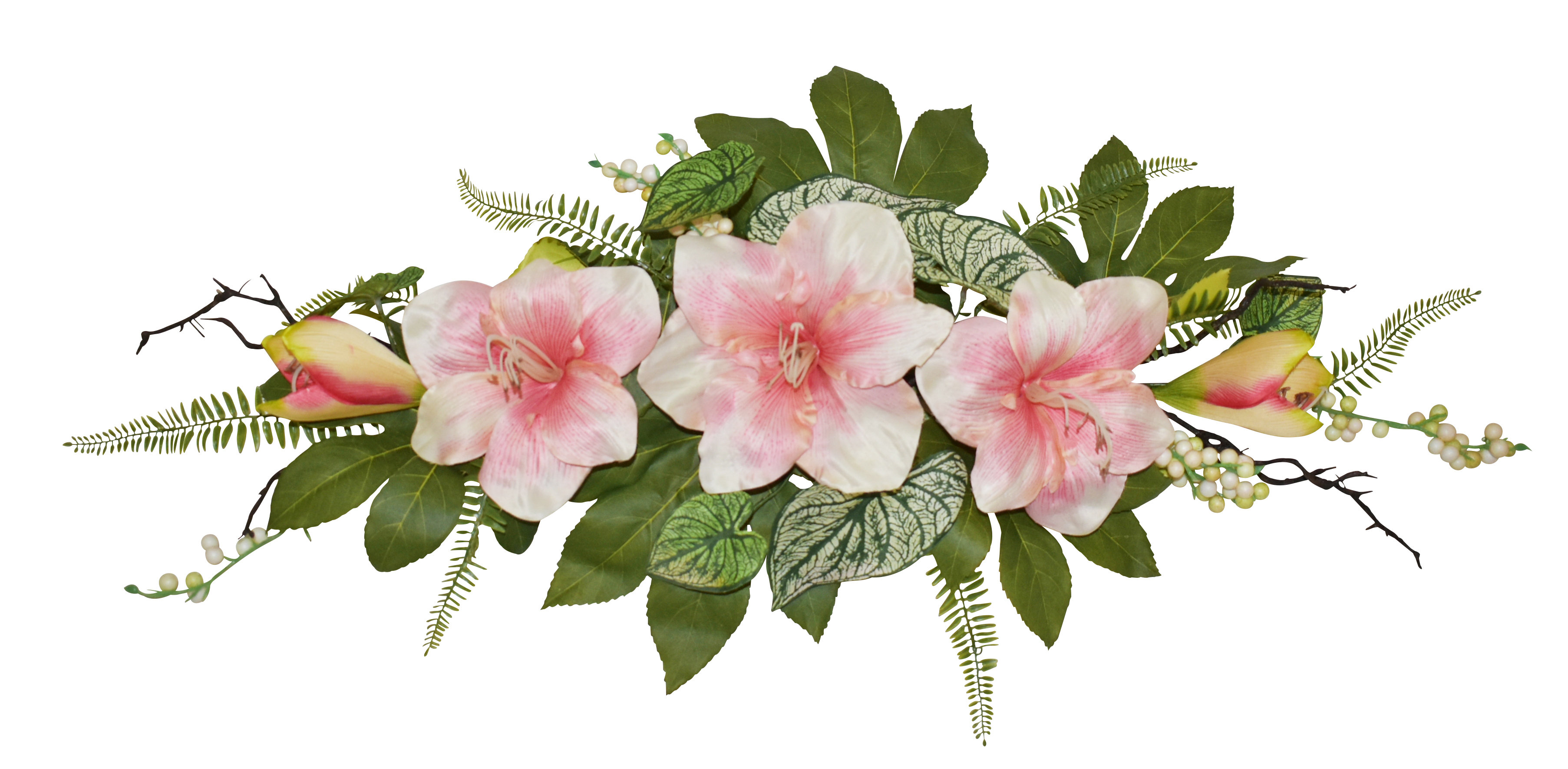 Primrue 32" Pink Amaryllis Swag - Wayfair Canada