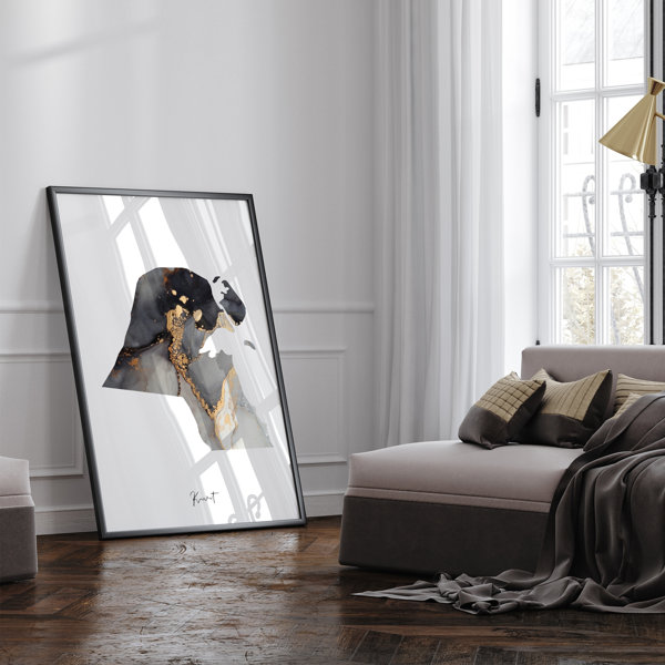 Fairmont Park Kuwait Map Black & Gold Wall Art Decor | Wayfair.co.uk