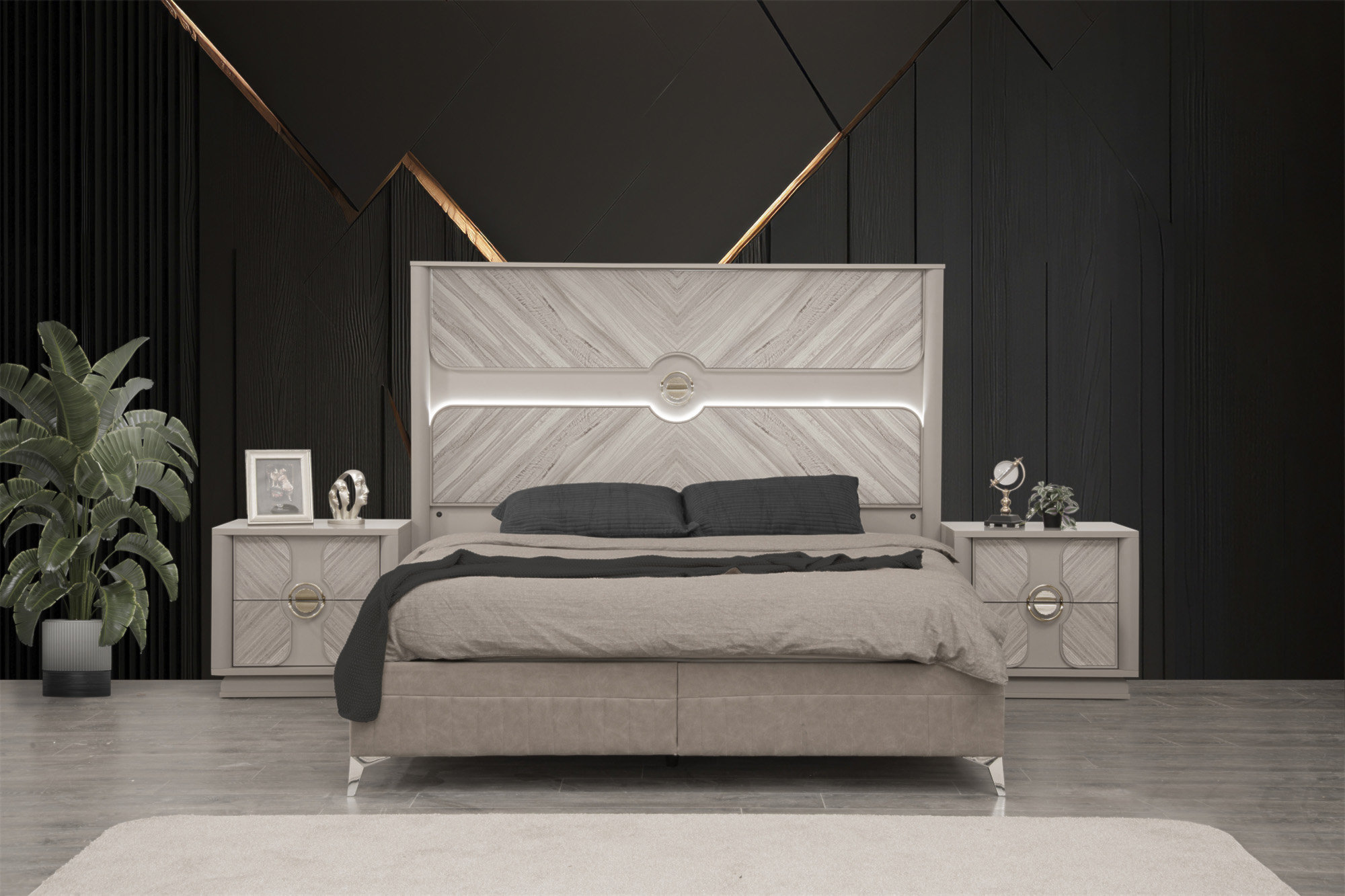 Hokku Designs Eternity Traditional Style Bed Made With Accents And Wood ...