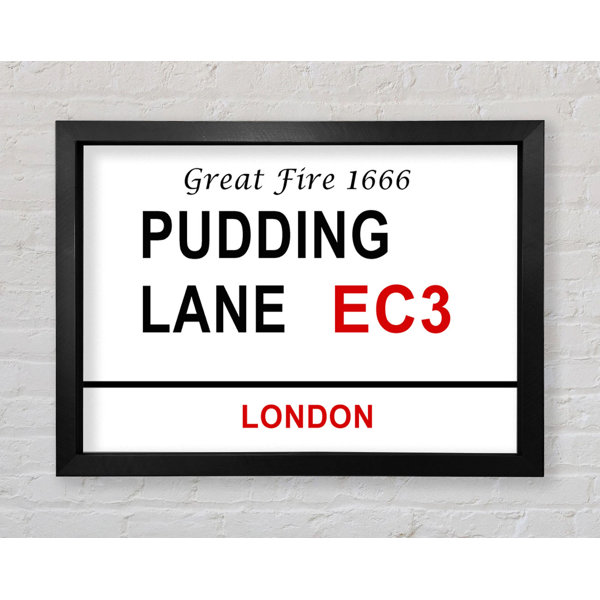 Happy Larry Pudding Lane Signs Framed Print | Wayfair.co.uk