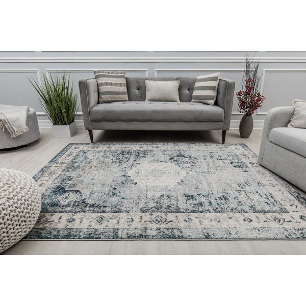 Union Rustic Claire Vintage French Toile Area Rug | Wayfair