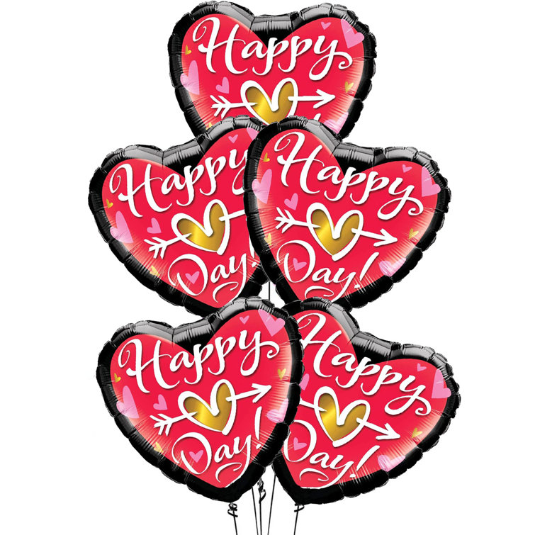 PMU Valentines Happy Heart Day 18 Inch Mylar-foil Balloon | Wayfair