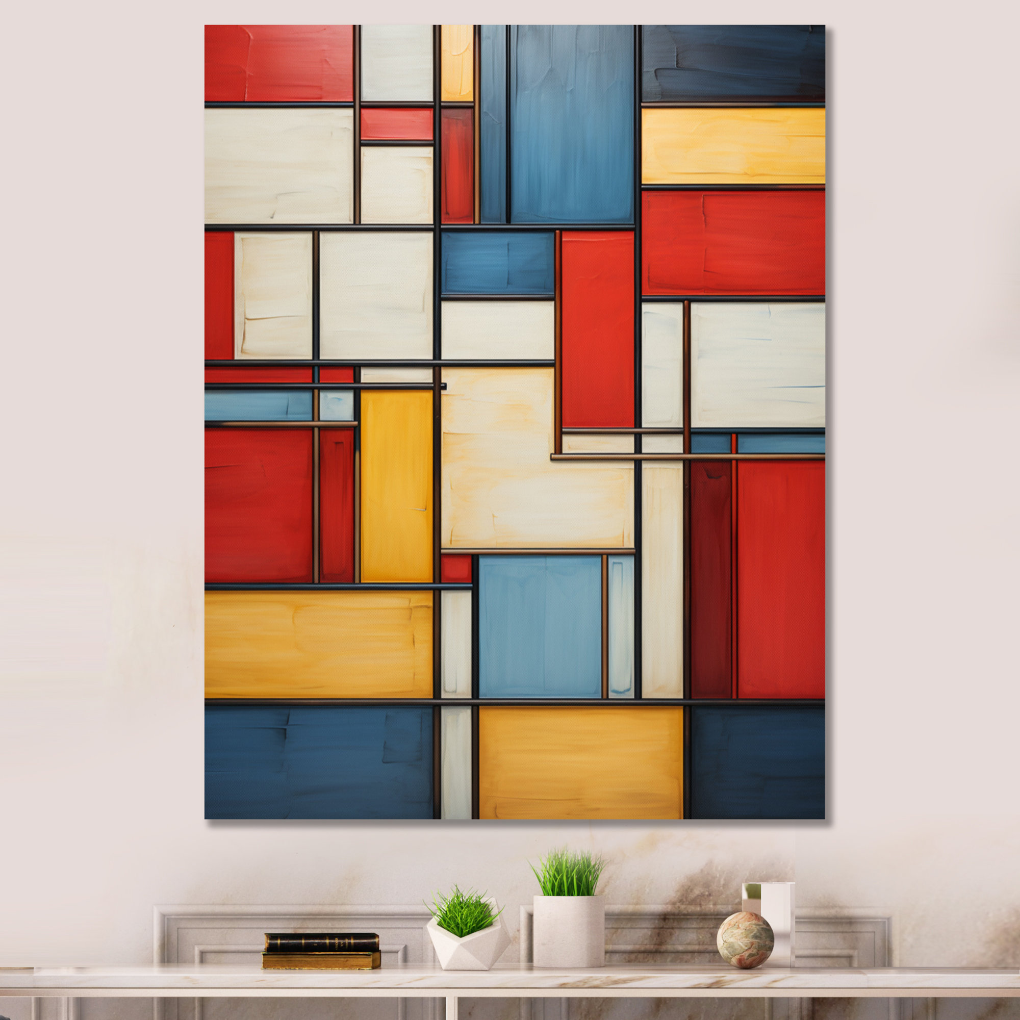 Wrought Studio™ Geometric Abstraction Composition II - Abstract ...