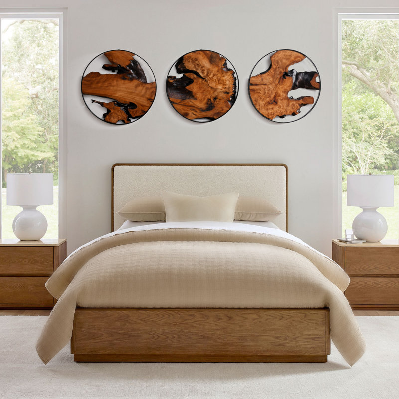Millwood Pines 3 Piece Round Cedar Wood Wall Accents & Reviews | Wayfair