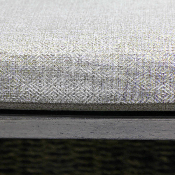 Gracie Oaks Gorge Canvas Upholstered Storage Bench with Natural Baskets ...