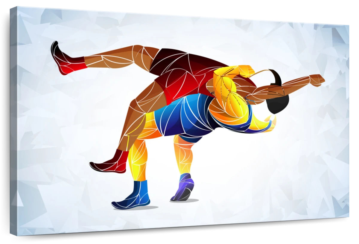 Ebern Designs Wrestling Abstract | Wayfair