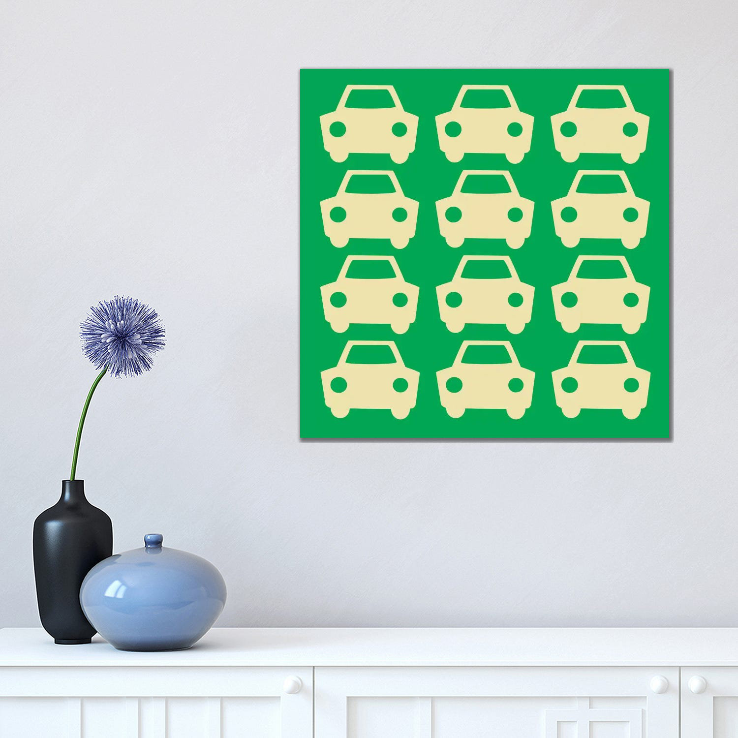 Brayden Studio Beep Green Cars by - Wrapped Canvas | Wayfair.co.uk