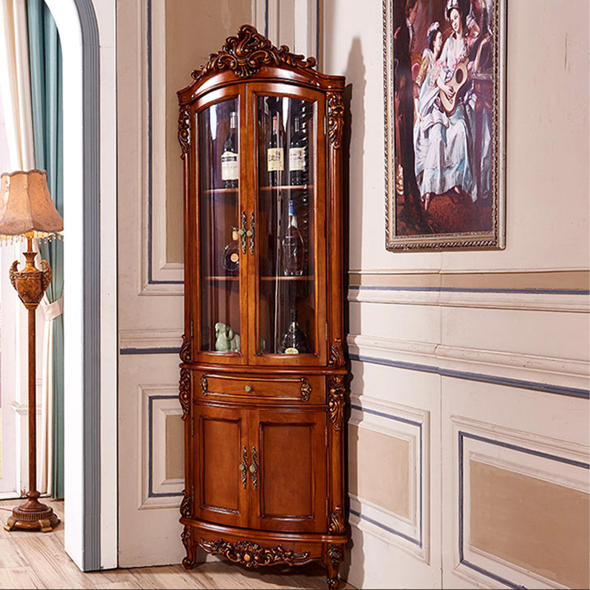 Dainty Table Solid Wood Accent Cabinet - Wayfair Canada