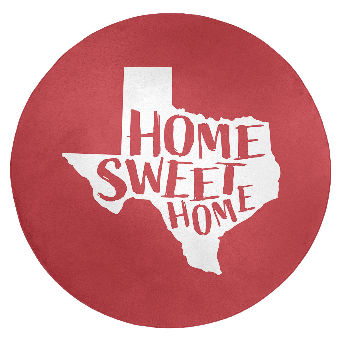 East Urban Home Home Sweet Texas Poly Chenille Rug | Wayfair