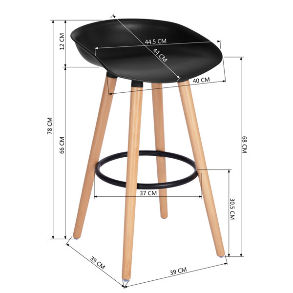 Hashtag Home Tata 68cm Bar Stool & Reviews | Wayfair.co.uk