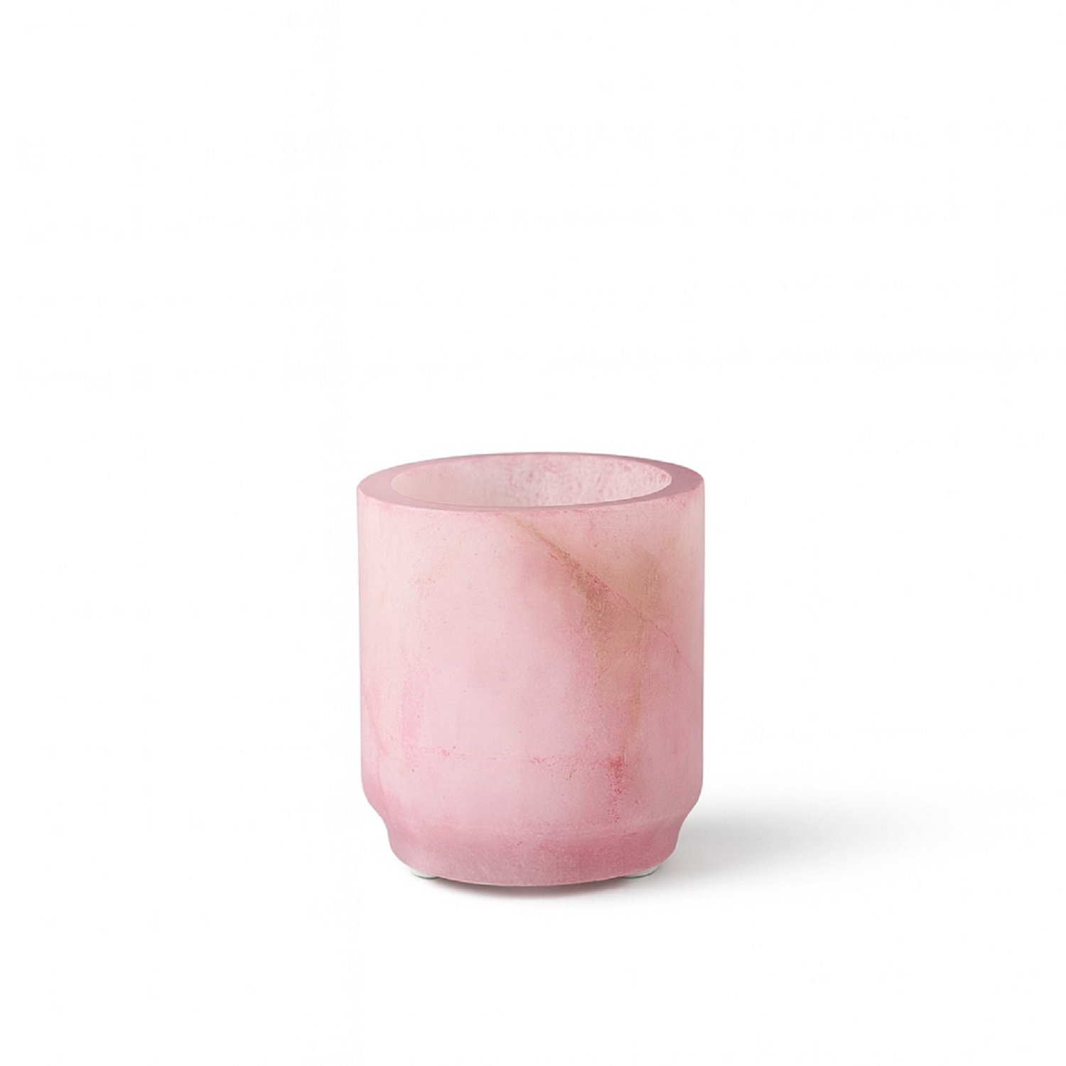 World Menagerie Montana Pink Alabaster Votive | Wayfair