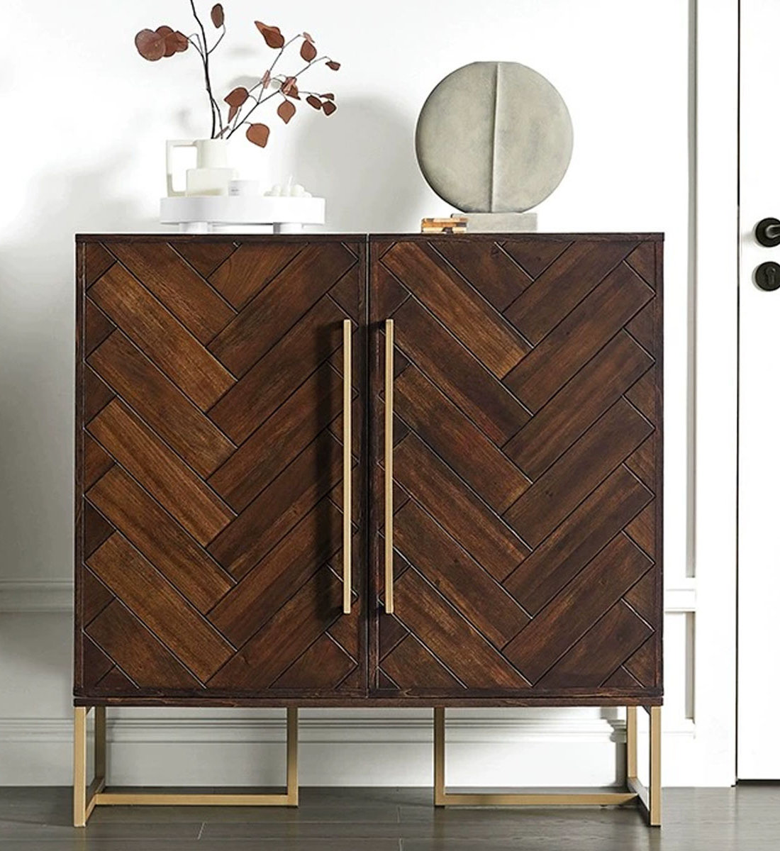 abodeappeal 39.37" Brown Rectangular Solid Wood Bars & Bar Sets ...