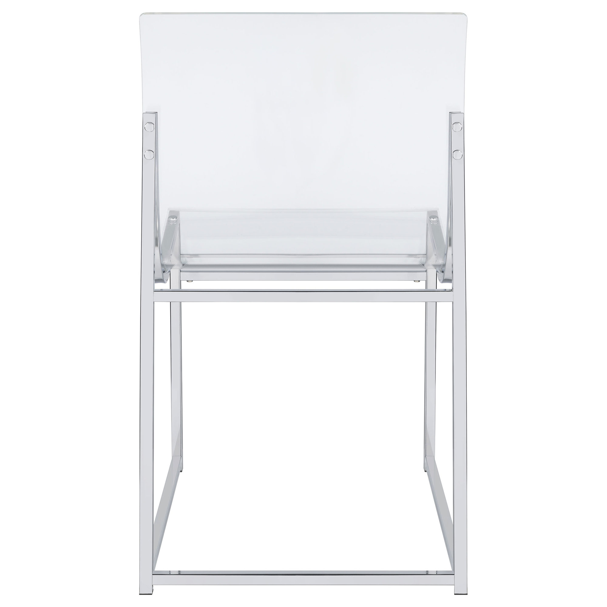 Latitude Run® Hartsell Chrome Acrylic Dining Side Chair | Wayfair
