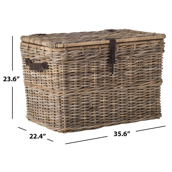 Bay Isle Home™ Whyte Wicker Trunk & Reviews | Wayfair