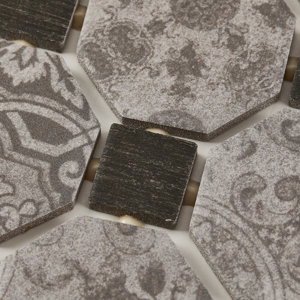 Daltile Rhetoric 2" x 2" Porcelain Octagon and Dot Tile | Wayfair