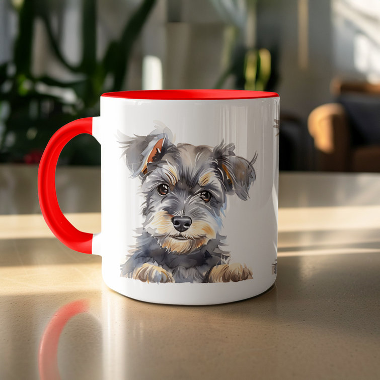 East Urban Home Set of 2 – 11oz Watercolour Cute Corgi Puppy Design ...