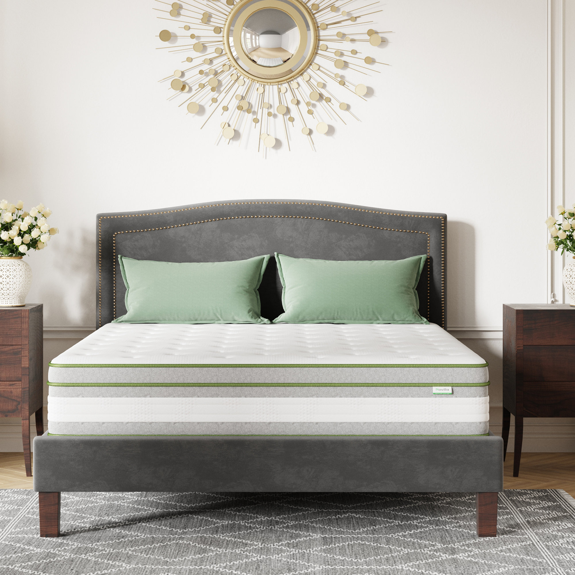 Alwyn Home Home 12" Medium Gel Memory Foam Hybrid Mattress & Reviews ...