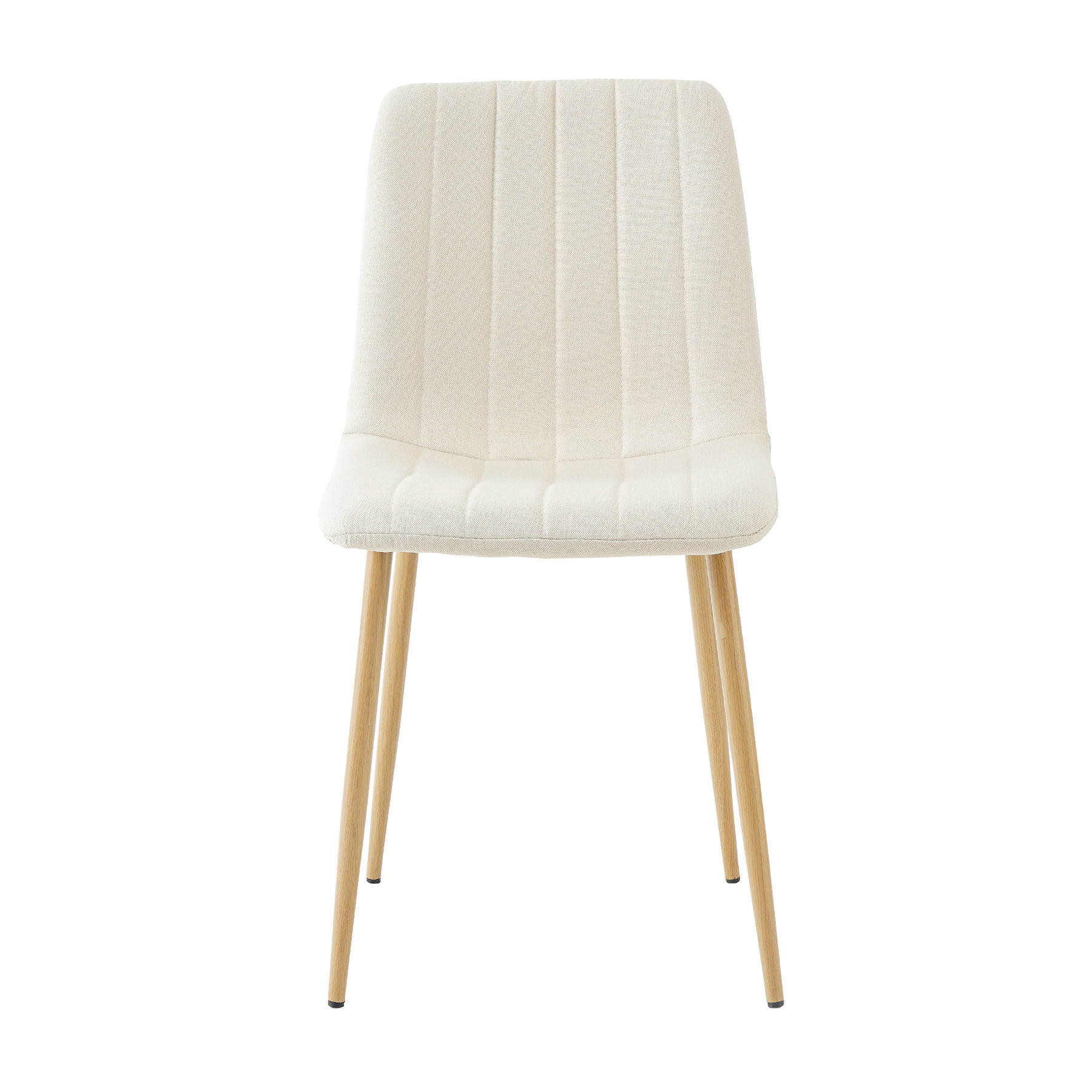 Mercer41 Modern beige cloth dining chair , Fabric Accent Upholstered ...