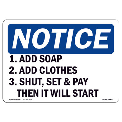 use soap sign
