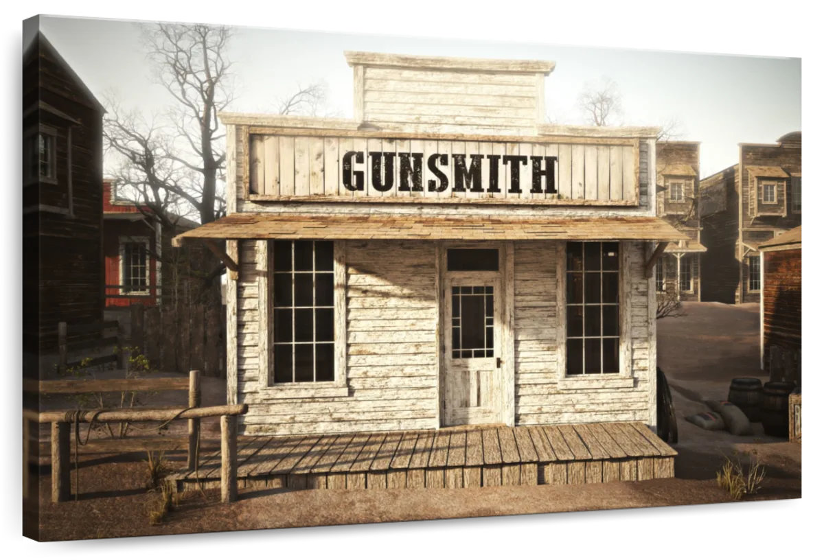 Elephant Stock Western Gunsmith Shop | Wayfair