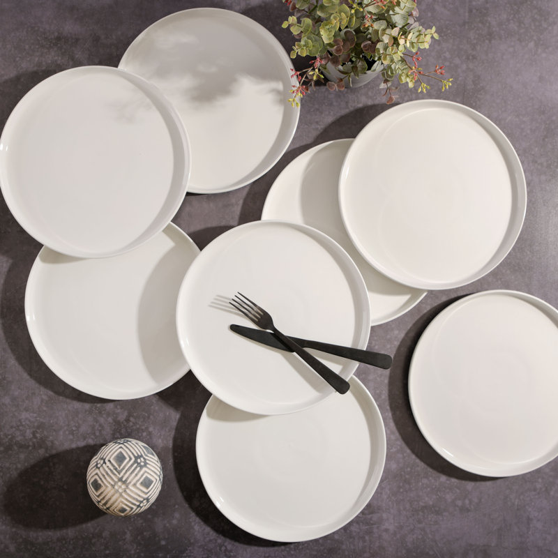 Gibson Home Oslo 8-Piece Dinner Plate Set & Reviews | Wayfair