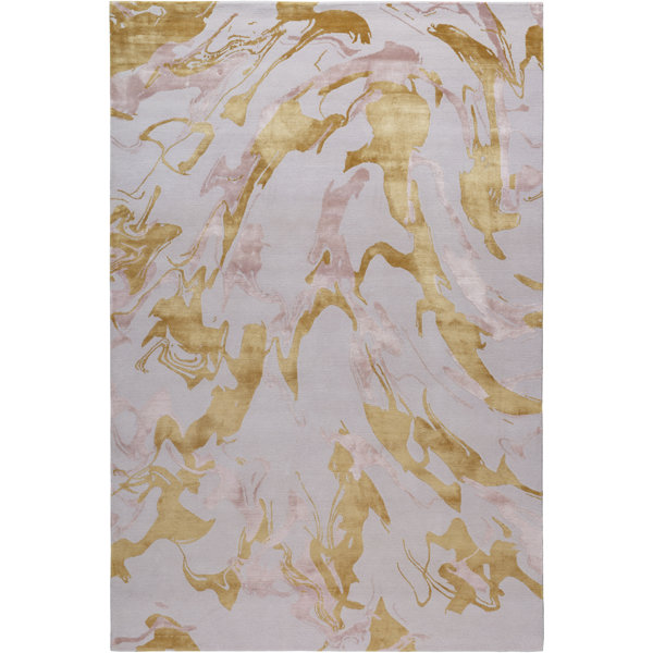 The Rug Company Echo Gold Area Rug | Perigold