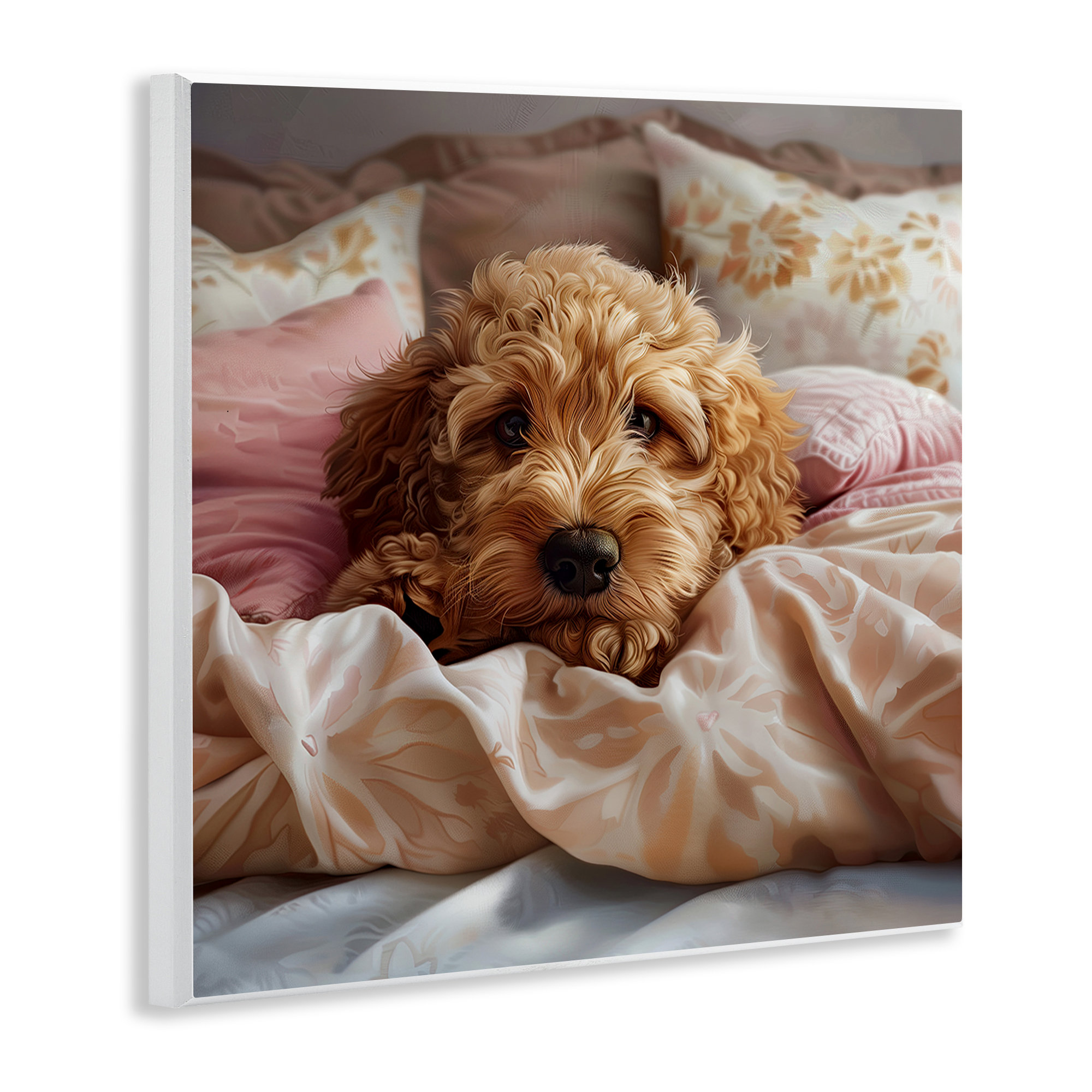 Highland Dunes Nap Time Cuddling Pup Wall Plaque Art by Jim Baldwin ...