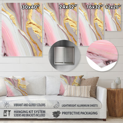 Mercer41 Logyn Abstract Wall Decor on Metal | Wayfair