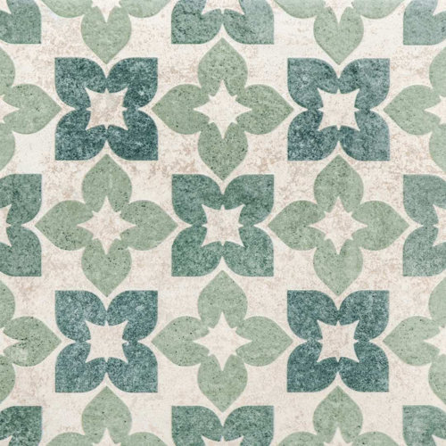 Long Island Mosaics & Tile Phlox 8" x 8" Porcelain Patterned Wall ...