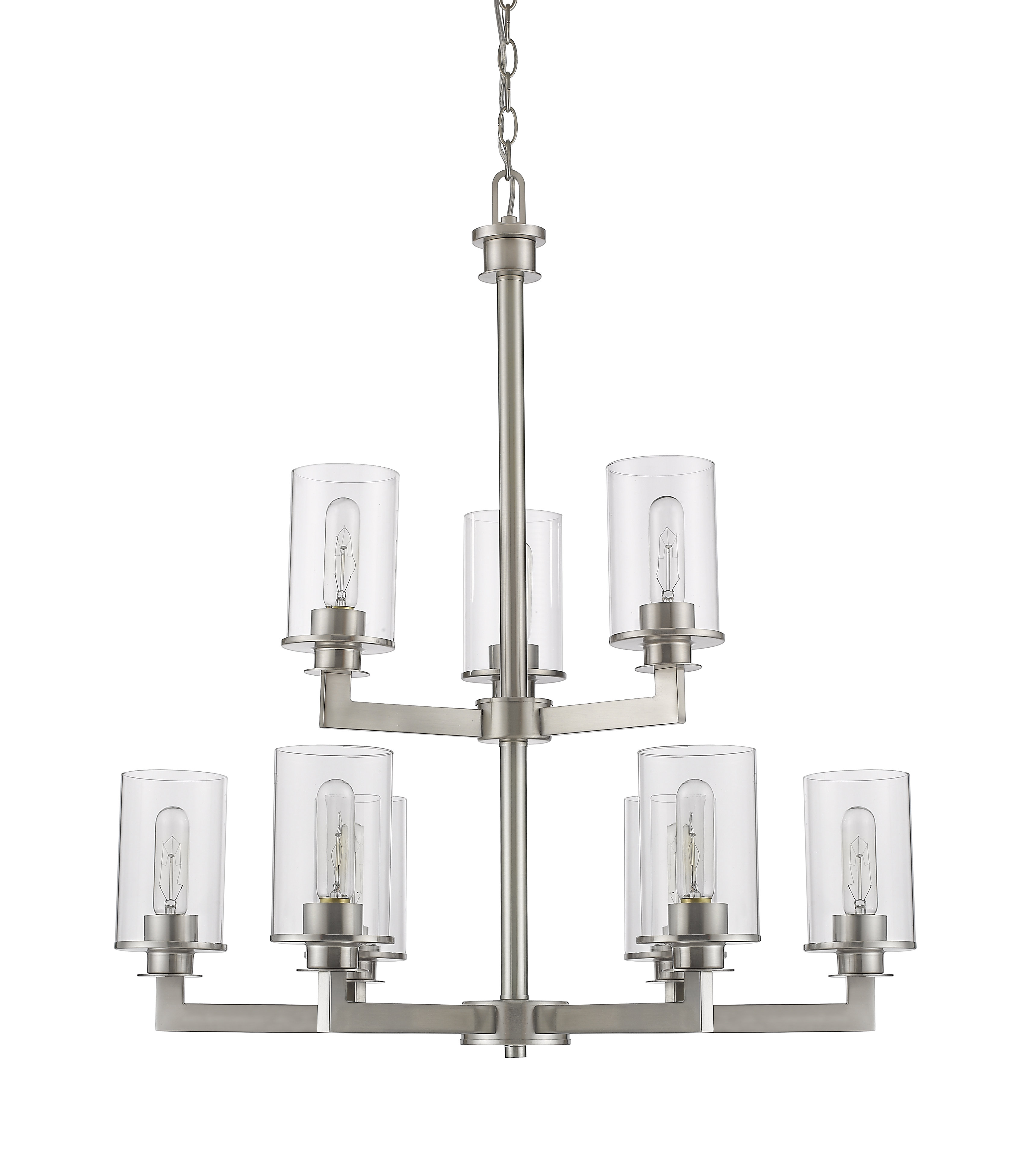 Wade Logan Attah 9-Light Shaded Tiered Chandelier - Wayfair Canada