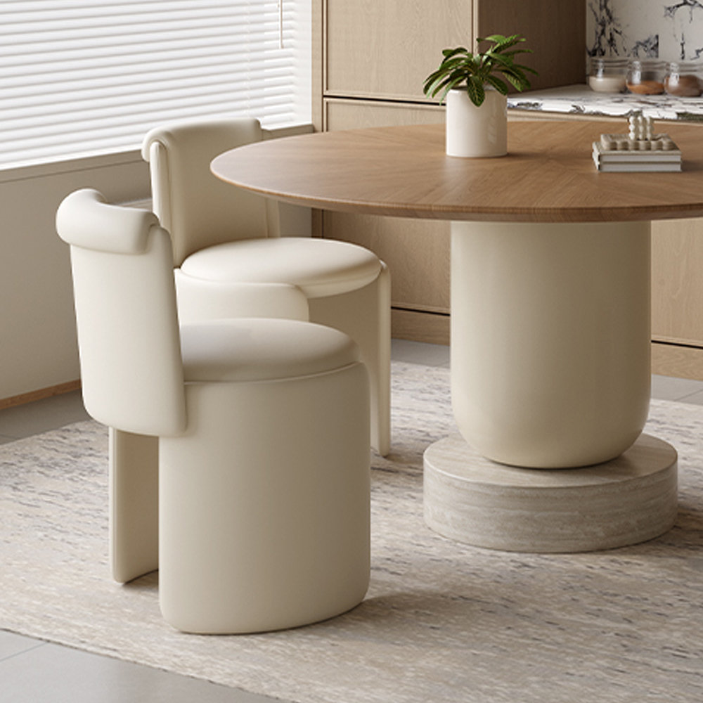 Beicang Home Creative High-end Durable Oak Tabletop Round Table | Wayfair