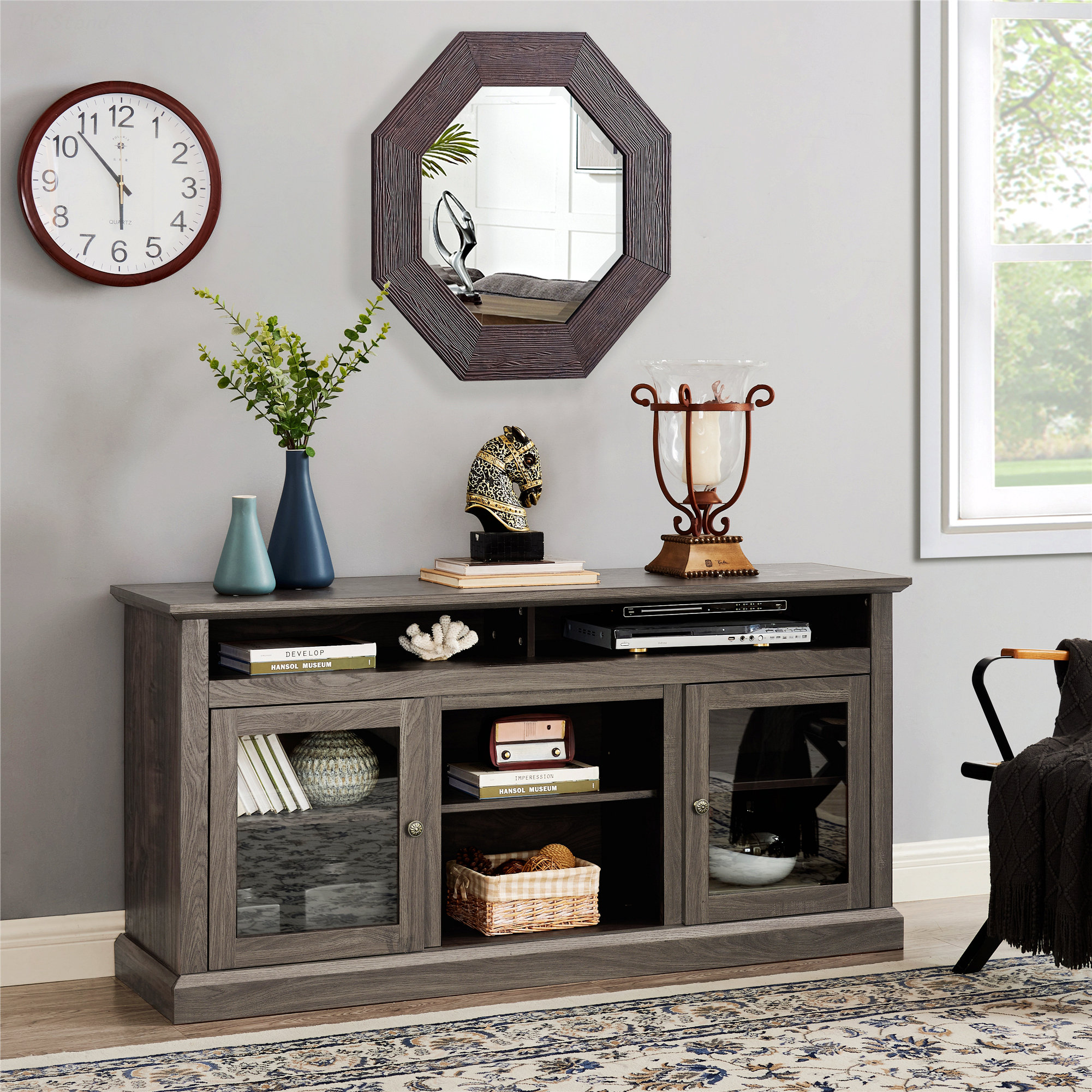 Lark Manor™ Contemporary TV Stand, Modern Entertainment Console For TV ...