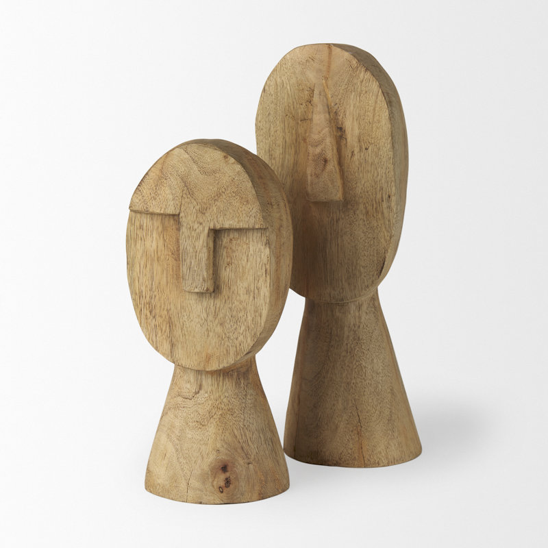 Joss & Main Argenta Wooden Head Sculpture & Reviews | Joss & Main