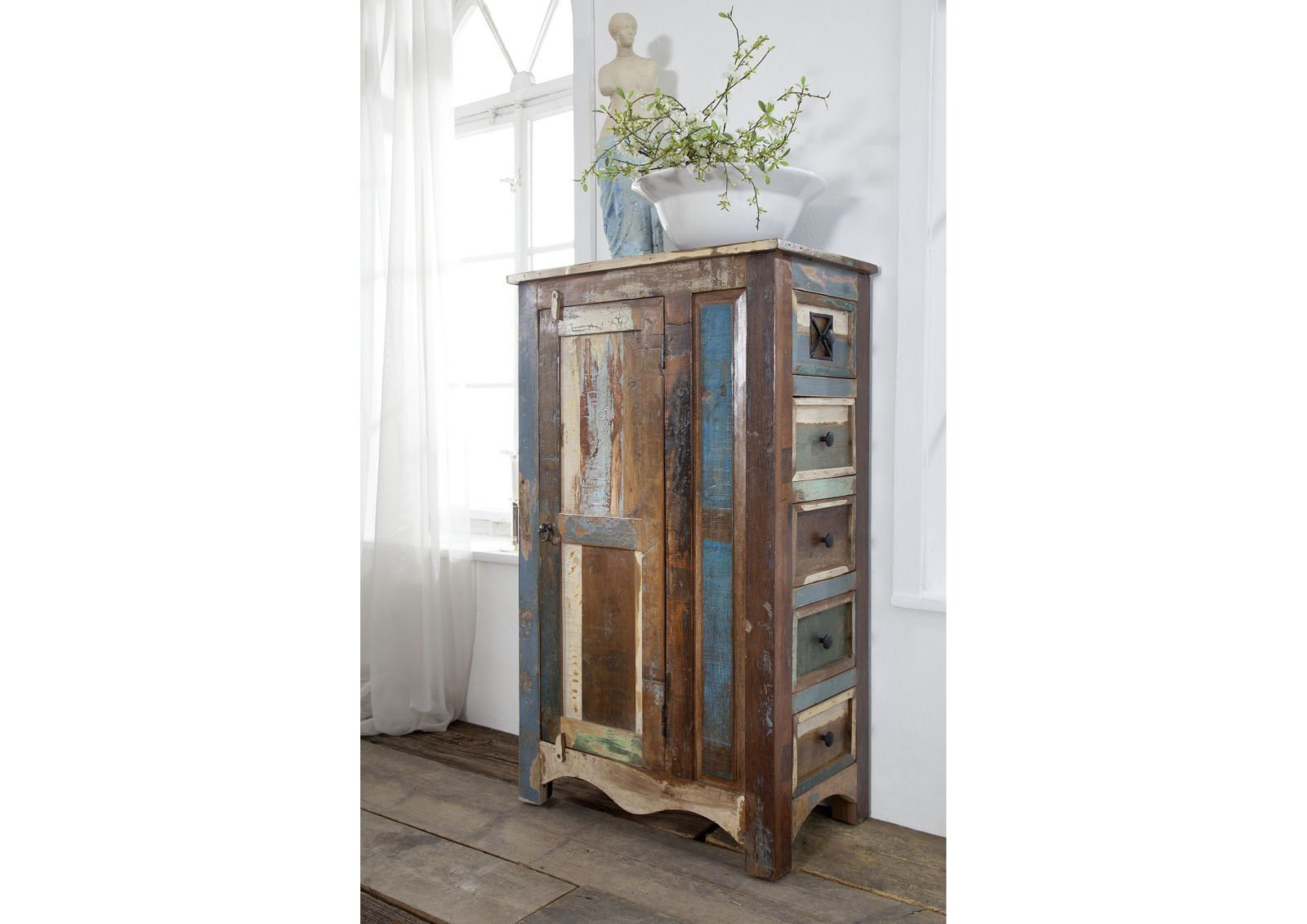Massivmoebel24 Nature Of Spirit 5 Drawer Combi Chest | Wayfair.co.uk