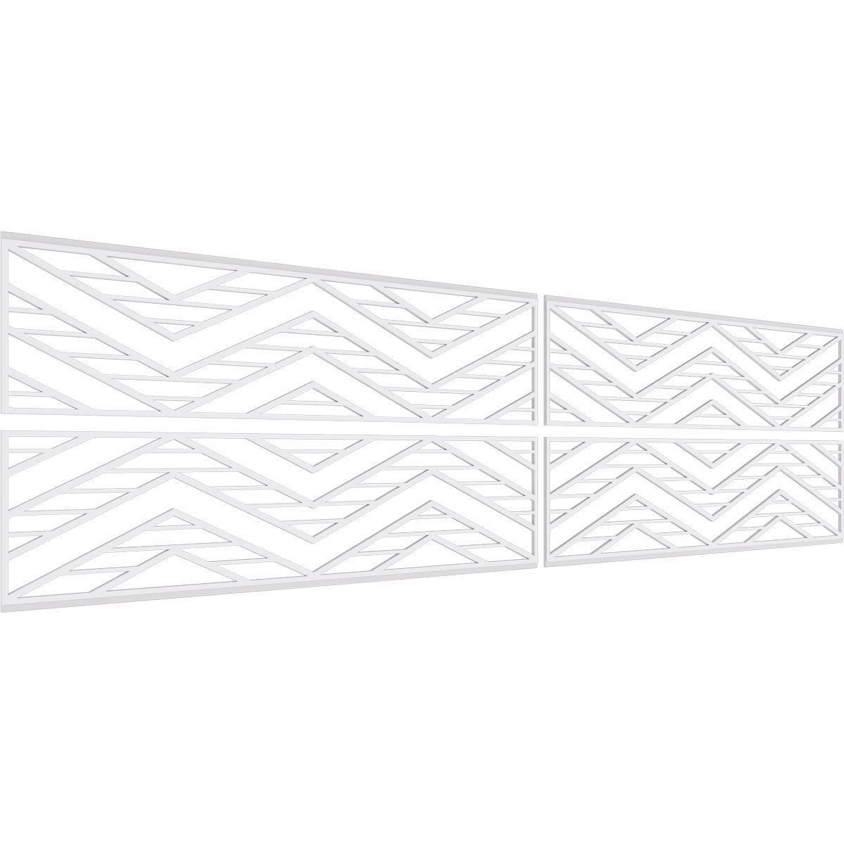 PCI Enterprises 24.25'' H x 94.5'' W x 0.375'' D Expanded Cellular PVC ...