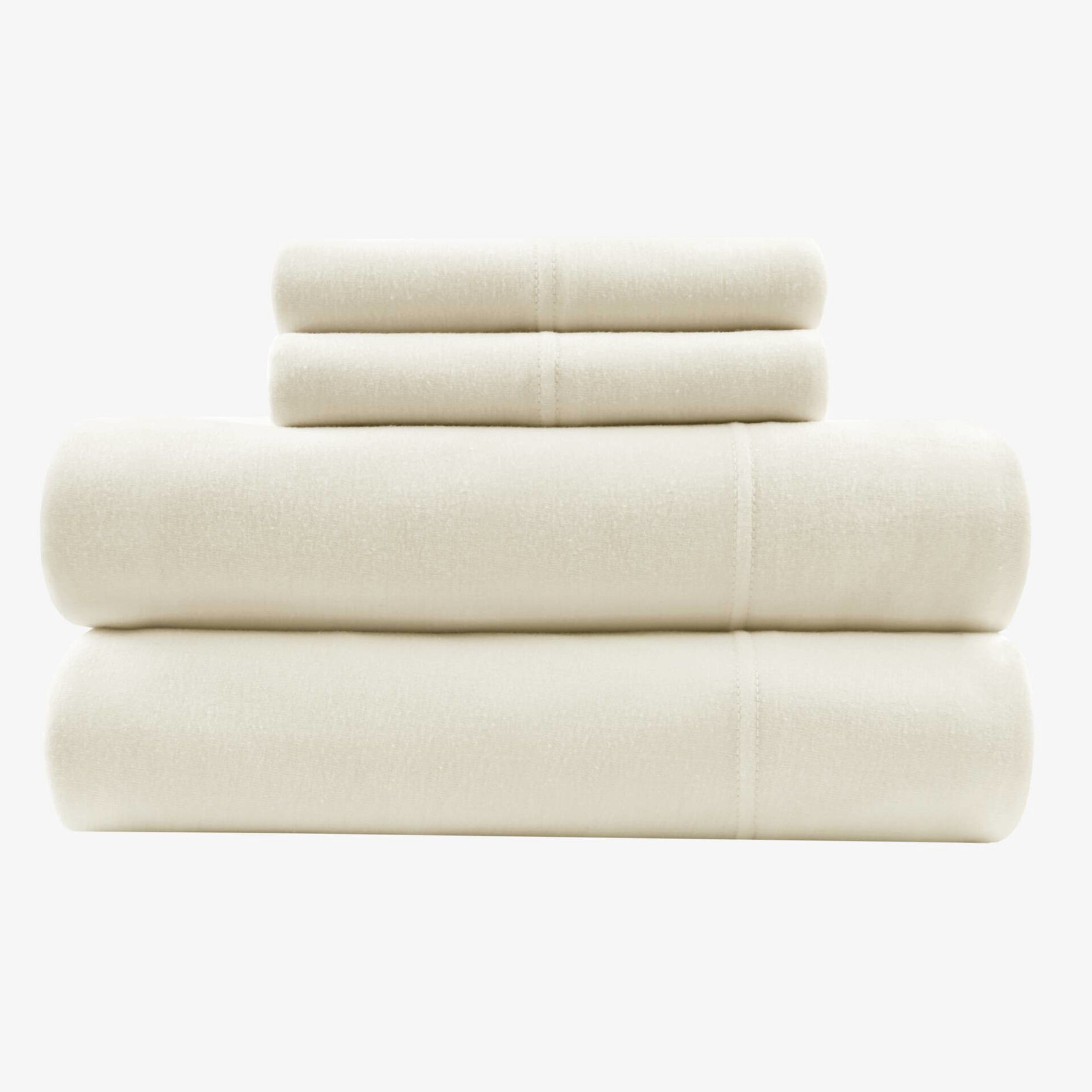 Banior King Size Cotton Blend Sheets - Knit Comfort All Year Season ...