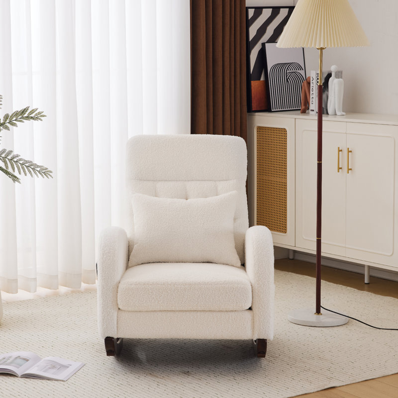 George Oliver Upholstered Teddy Rocking Chair | Wayfair