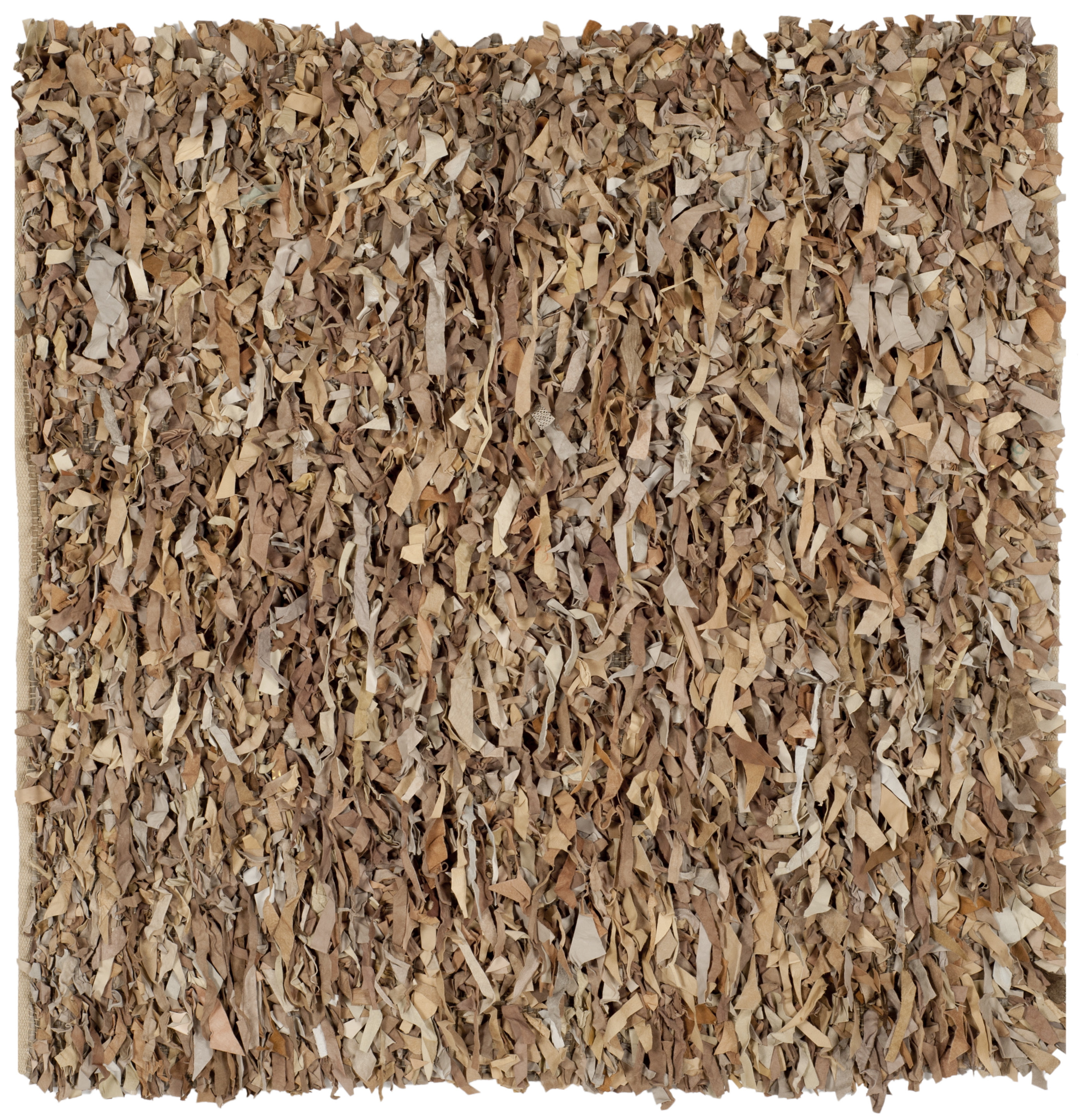 Safavieh Leather Shag Hand Knotted Leather Rug | Wayfair