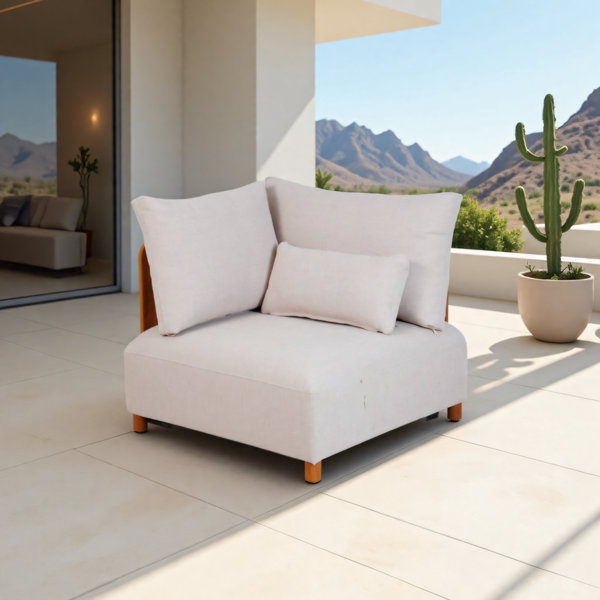 Ebern Designs Yanali Patio Corner Sofa | Wayfair