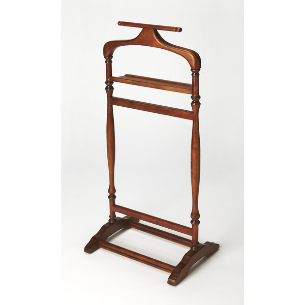 Lark Manor Arine Solid Wood FreeStanding Valet Stand & Reviews | Wayfair