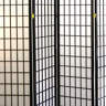 ArtisanArcade 4 Room Divider, Japanese Style, 70" Tall, Black - Space ...