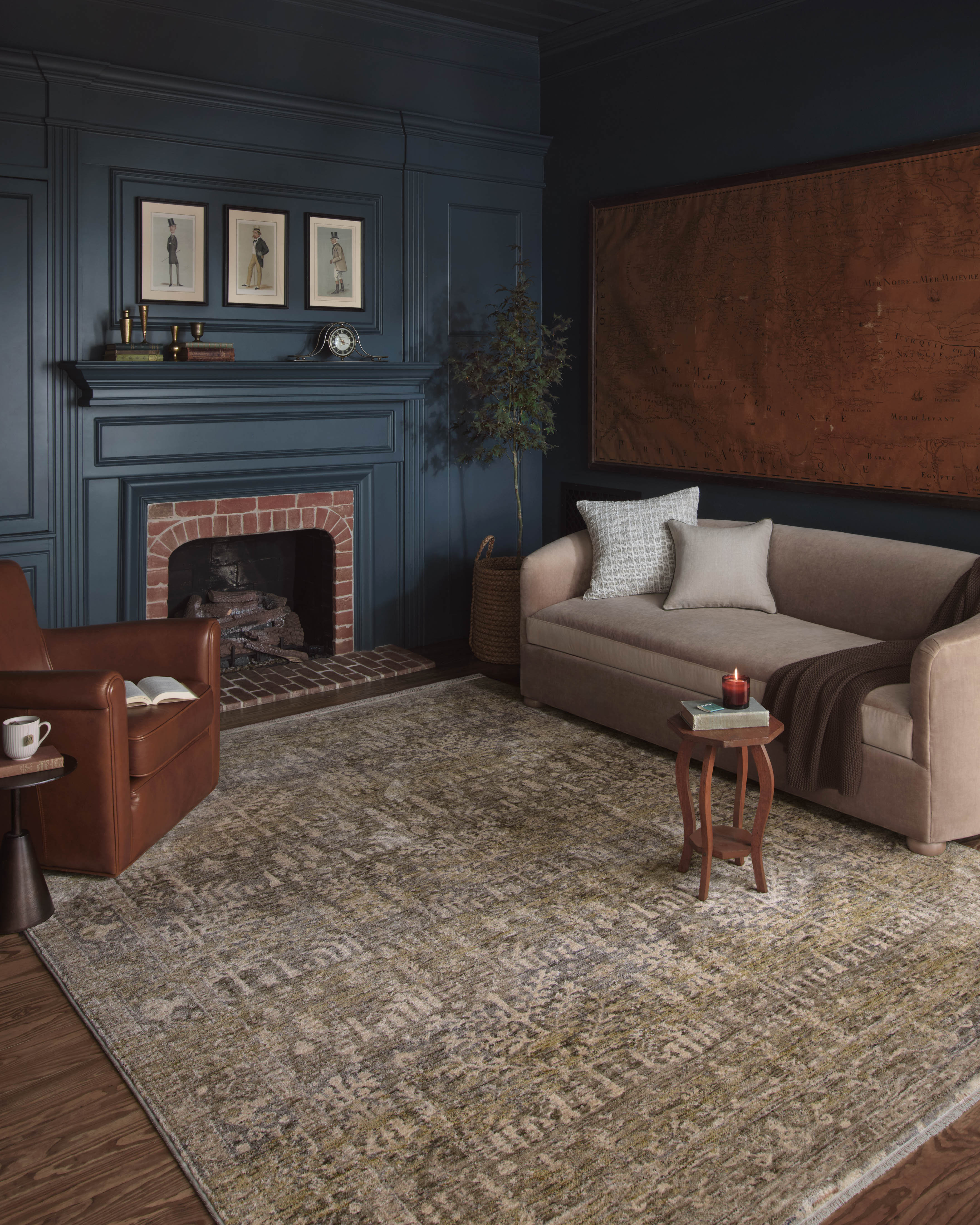 Magnolia Home by Joanna Gaines x Loloi Junie Moss / Natural Area Rug ...