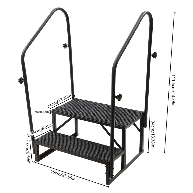 WFX Utility™ 2 - Step Steel Small Step Ladder | Wayfair