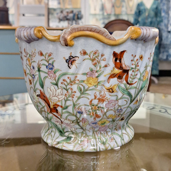 Danny's Fine Porcelain Gloria Porcelain Cachepot Planter & Reviews ...