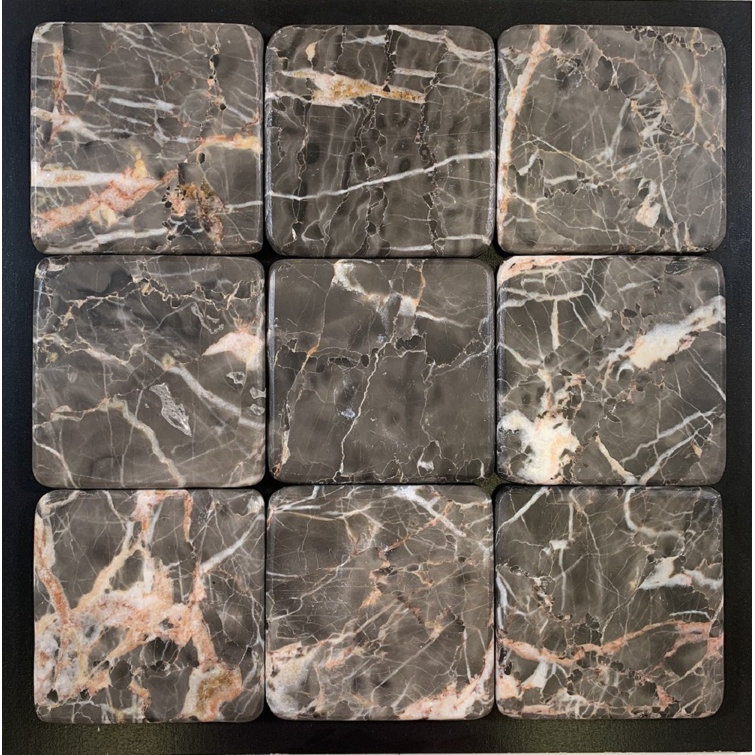 The Tile Square 4" x 4" Marble Stone Look Wall & Floor Tile - Wayfair ...